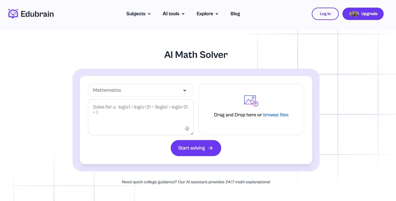 Best AI Math Tools in 2026 for Students: Solve & Learn - Edubrain